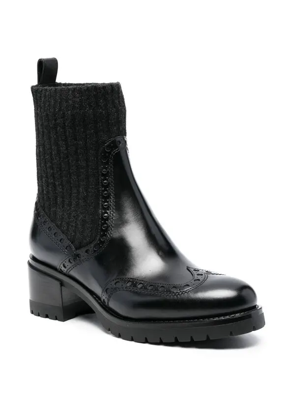 Santoni Sock-style Chelsea Boots