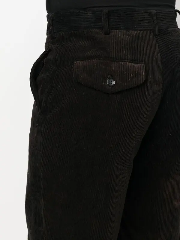 BLACK COMME DES GARÇONS Cropped Corduroy Trousers