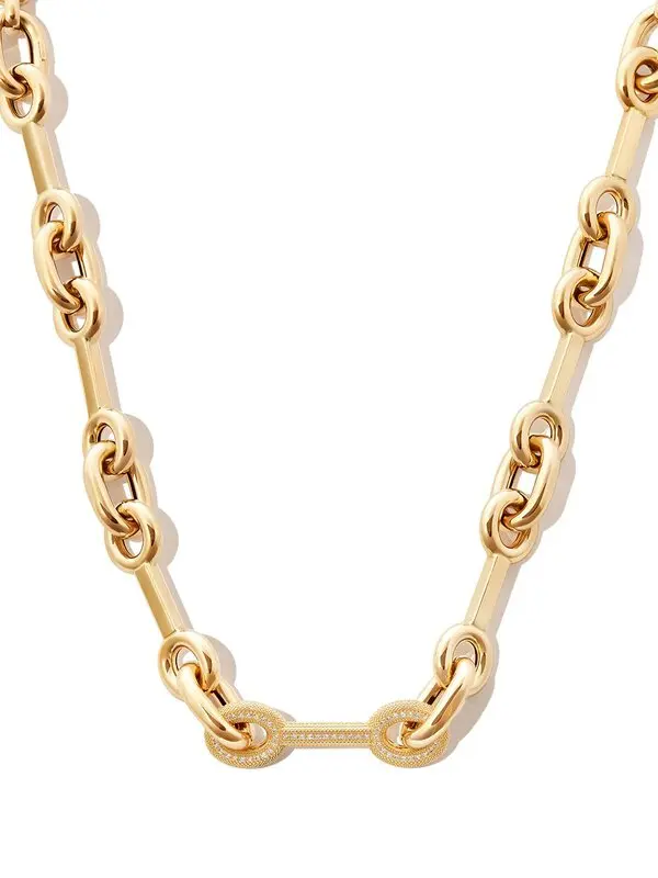 Lauren Rubinski 14kt Yellow Mixed-link Necklace - Gold