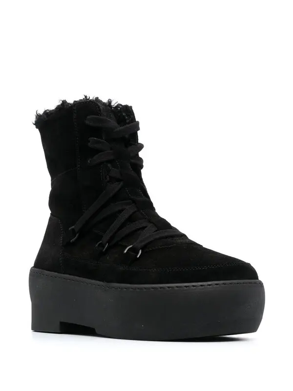 GIABORGHINI Flatform Lace-up Boots