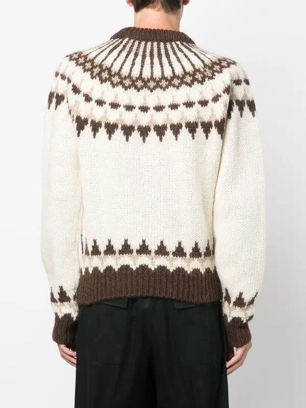 Saint Laurent Fair Isle Knitted Sweater