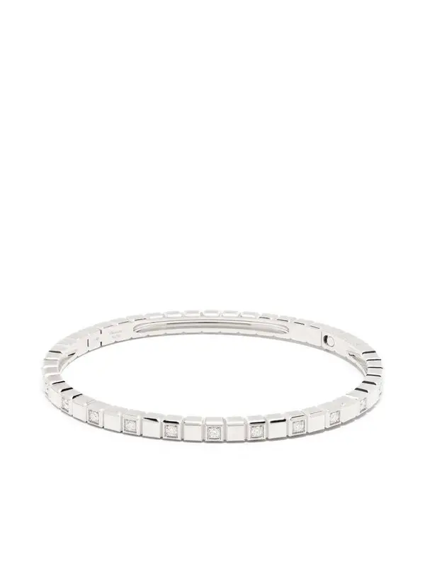 Chopard 18kt White Gold Ice Cube Diamond Bangle