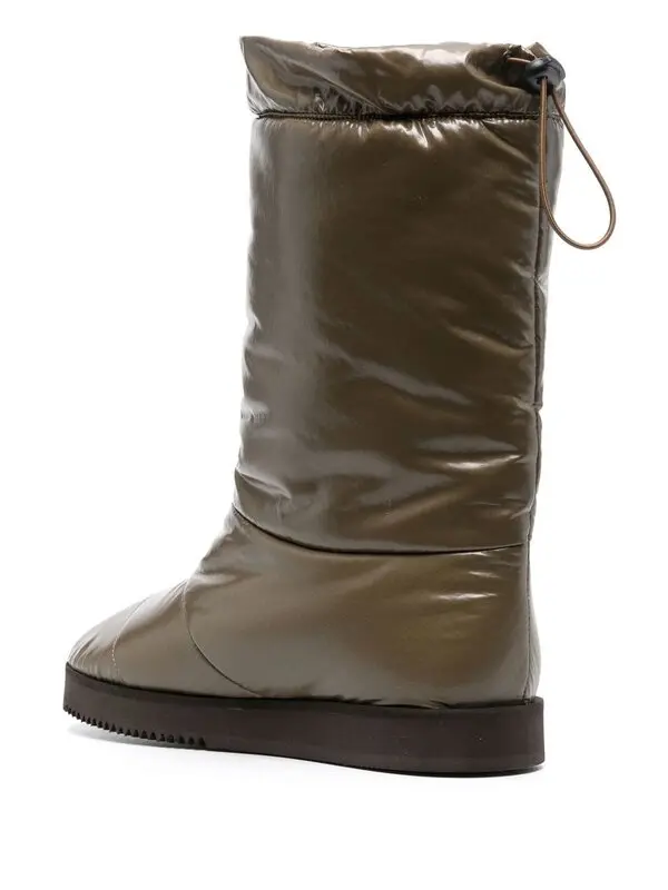 GIABORGHINI Padded Drawstring Ankle Boots - Brown