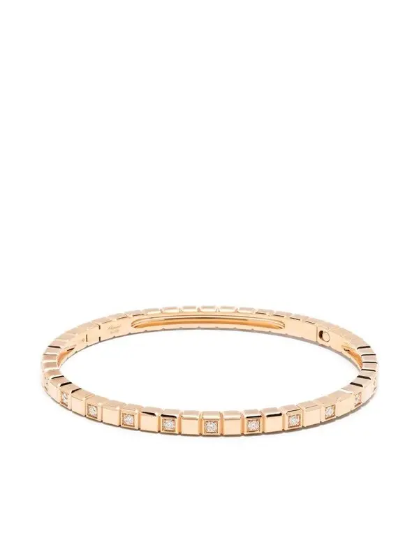 Chopard Large Ice Cube Diamond Bangle - Pink