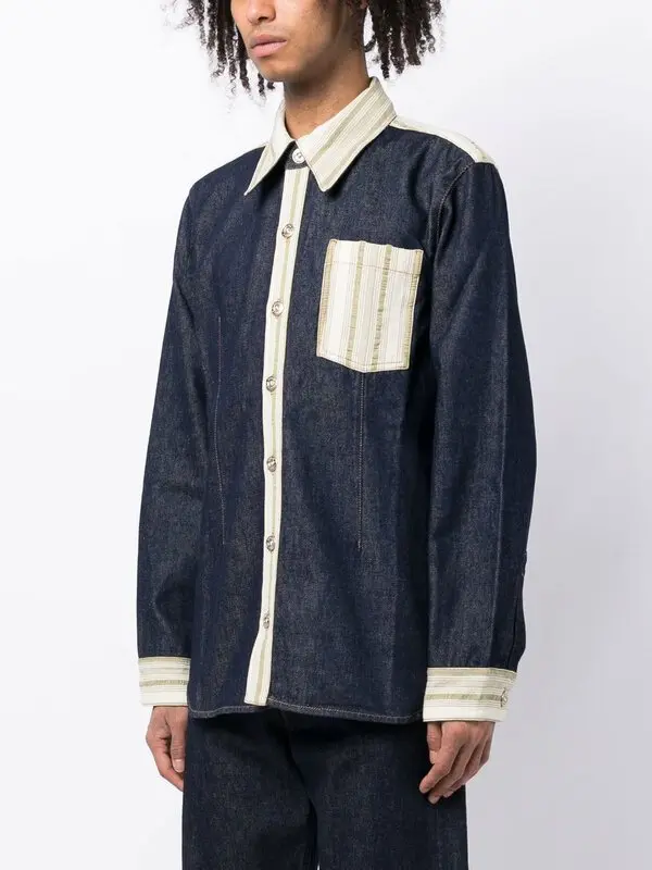 WALES BONNER Miles Denim Shirt