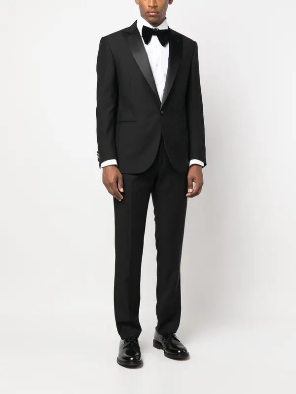 Corneliani Peak Lapel Single-breasted Virgin-wool Suit