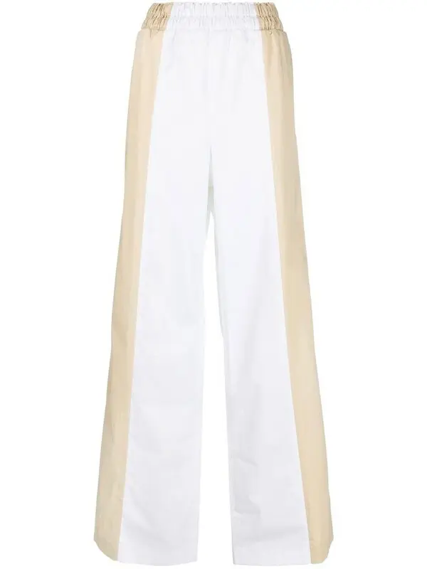 Fabiana Filippi Two-tone Wide-leg Trousers