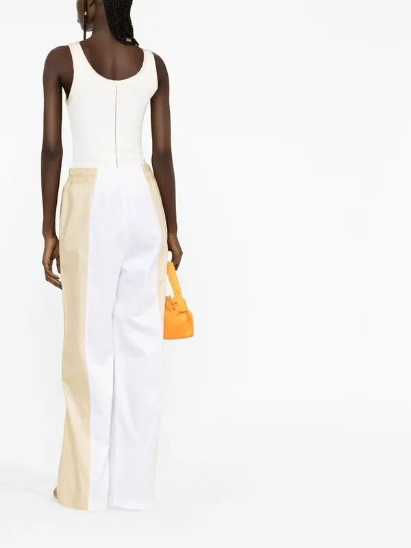 Fabiana Filippi Two-tone Wide-leg Trousers