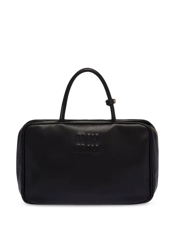 Miu Miu Debossed Logo Tote Bag