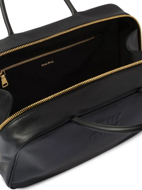 Miu Miu Debossed Logo Tote Bag