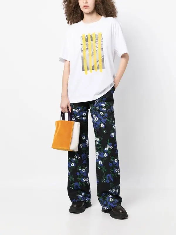 Plan C Graphic Print Cotton T-shirt