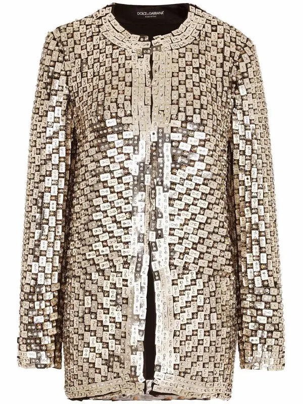 Dolce & Gabbana Embellished Leopard-print Jacket