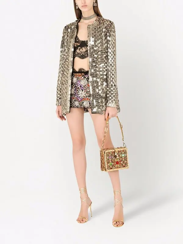 Dolce & Gabbana Embellished Leopard-print Jacket