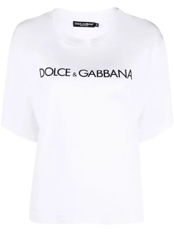 Dolce & Gabbana Logo-print Short-sleeve T-shirt - White