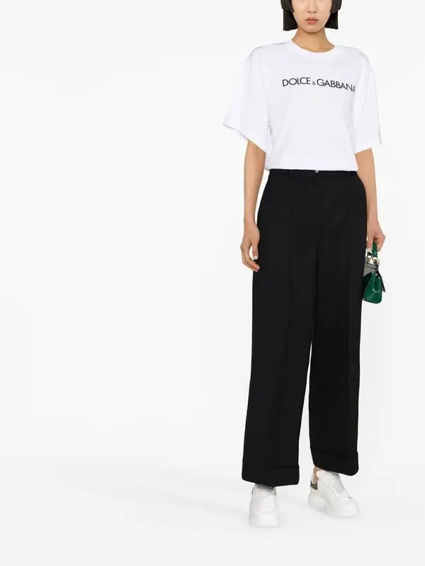 Dolce & Gabbana Logo-print Short-sleeve T-shirt - White