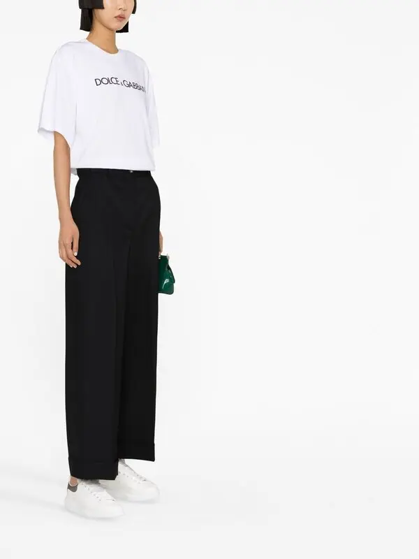 Dolce & Gabbana Logo-print Short-sleeve T-shirt - White