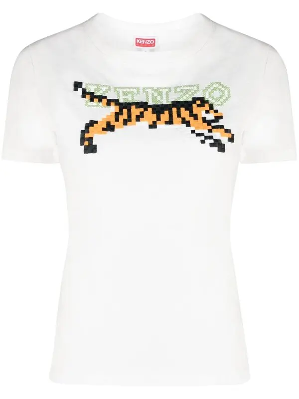 Kenzo Embroidered-design T-shirt - White