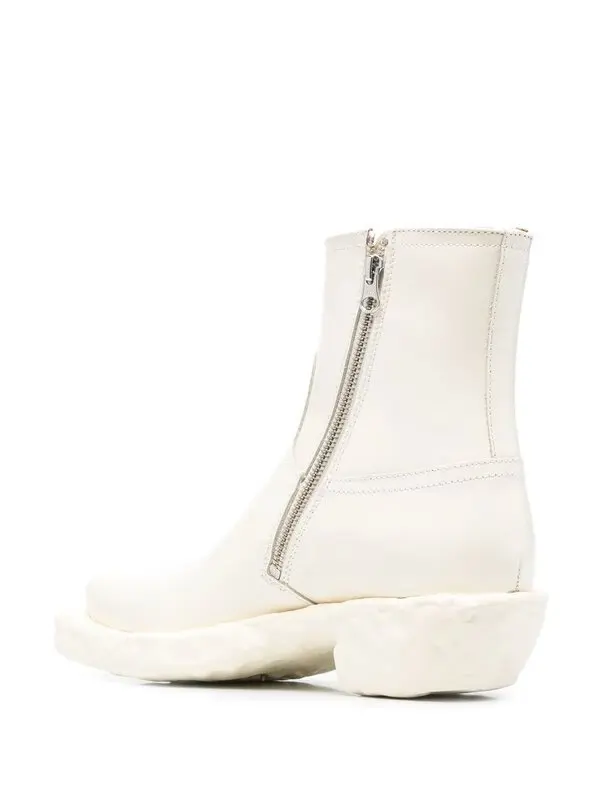 Camper Venga Leather Ankle Boots - White