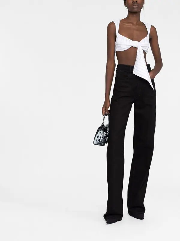 Attico Knot-detail Cropped Top