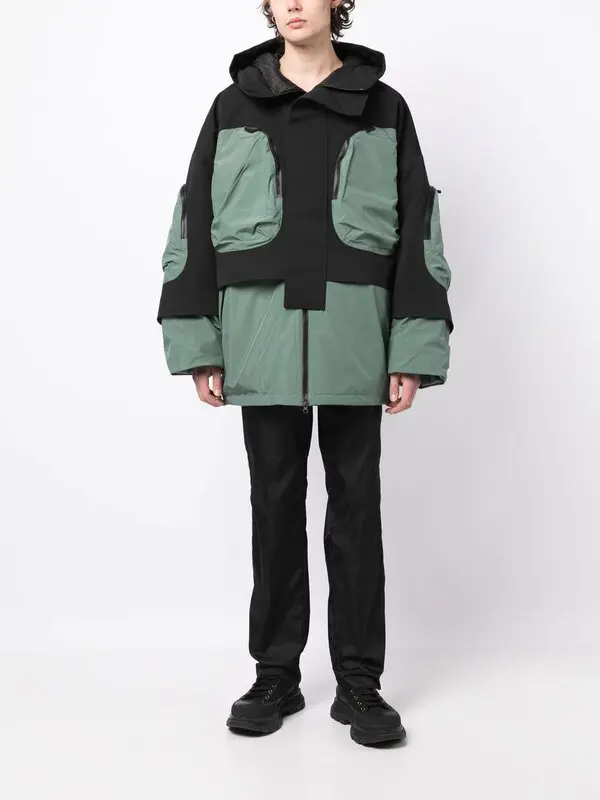 A. A. SPECTRUM Zip-up Padded Down Jacket