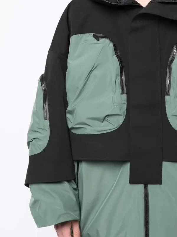 A. A. SPECTRUM Zip-up Padded Down Jacket