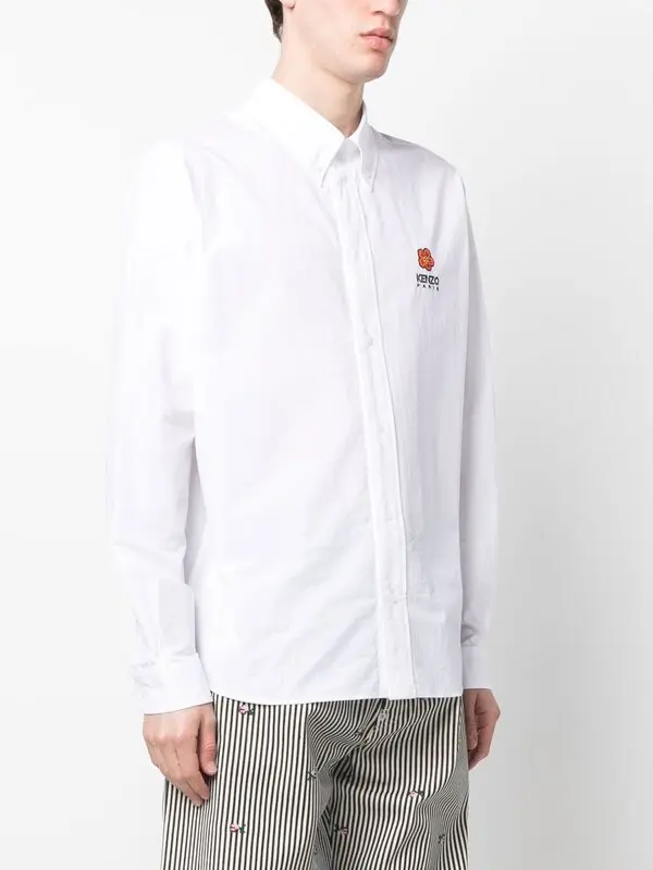 Kenzo Boke Flower-embroidered Button-down Shirt