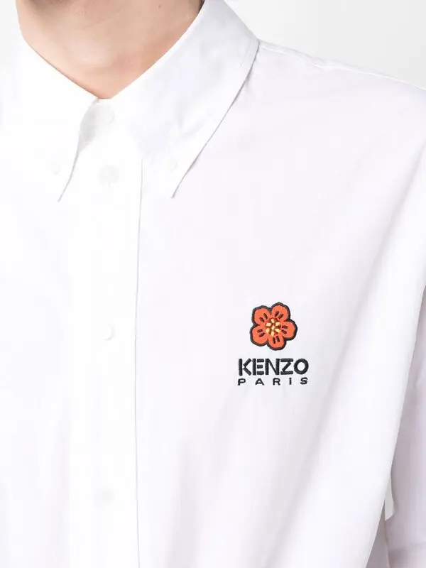 Kenzo Boke Flower-embroidered Button-down Shirt
