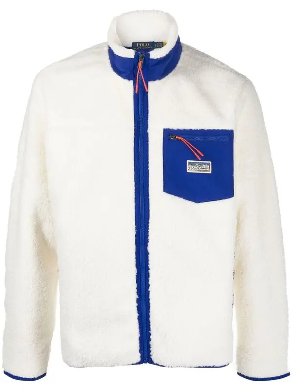 Ralph Lauren Funnel Neck Zip-up Fleece Jacket