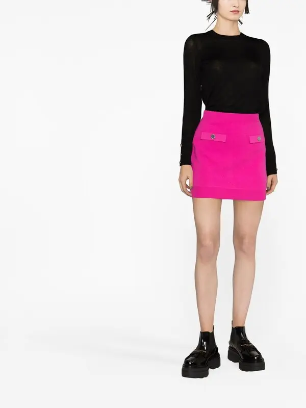 Michael Kors Buttoned Knitted Jumper - Black