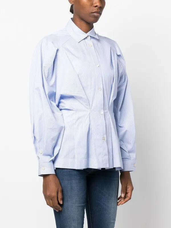 Palmer//harding Gathered-waist Shirt