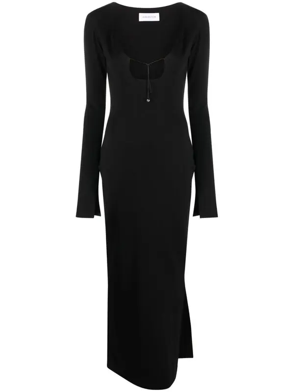 16Arlington Square-neck Long-sleeve Dress