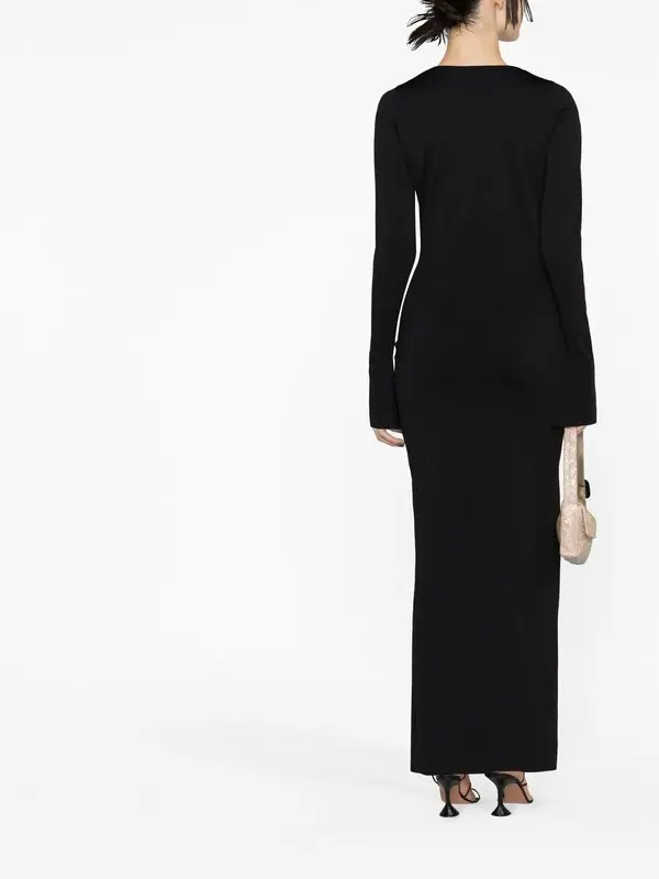 16Arlington Square-neck Long-sleeve Dress