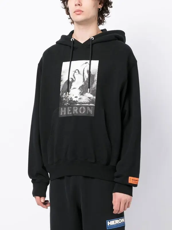 Heron Preston Halftone Heron Graphic Hoodie