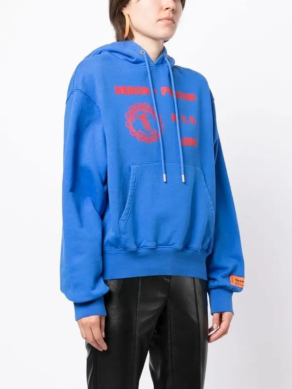 Heron Preston Medieval Graphic Hoodie - Blue