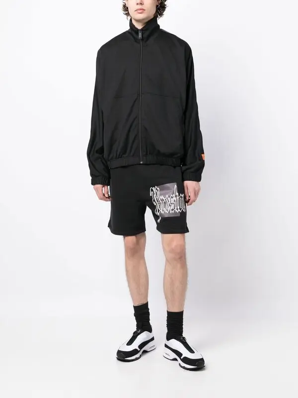 Heron Preston Logo-print Zip-up Jacket - Black
