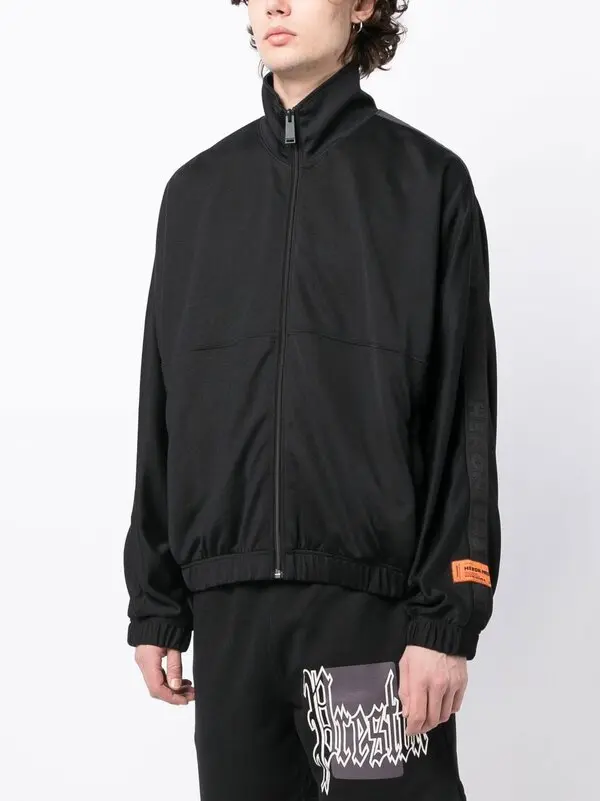 Heron Preston Logo-print Zip-up Jacket - Black