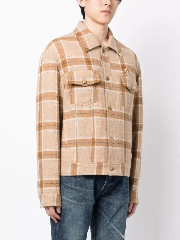 Nick Fouquet Plaid-check Print Shirt Jacket