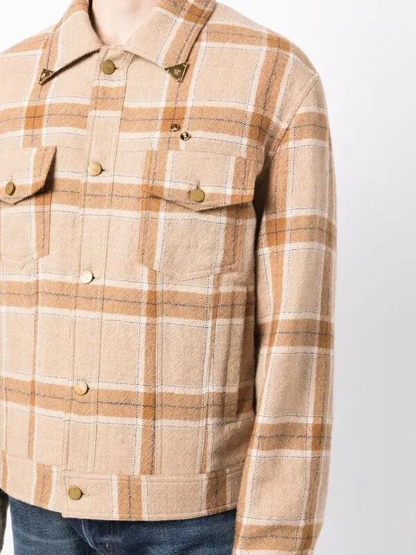 Nick Fouquet Plaid-check Print Shirt Jacket