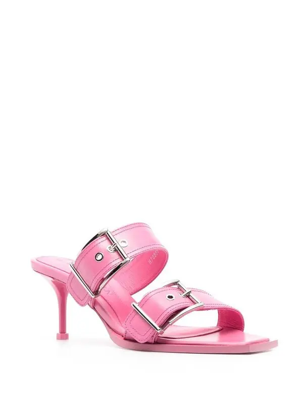 Alexander McQueen 75mm Buckled Leather Sandals