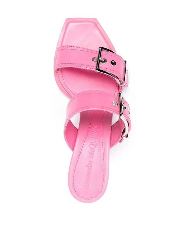 Alexander McQueen 75mm Buckled Leather Sandals