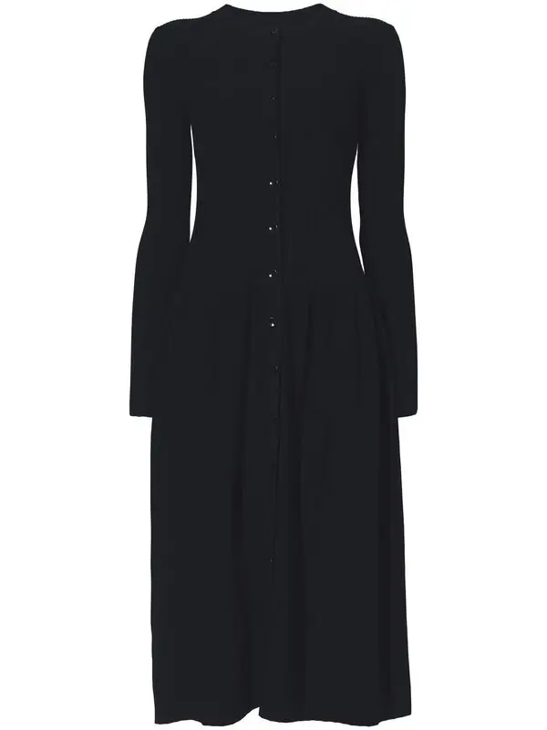 Proenza Schouler White Label Ribbed-knit Button-fastening Dress