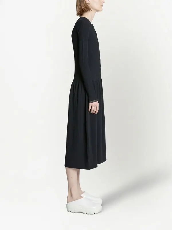 Proenza Schouler White Label Ribbed-knit Button-fastening Dress