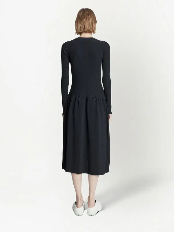 Proenza Schouler White Label Ribbed-knit Button-fastening Dress