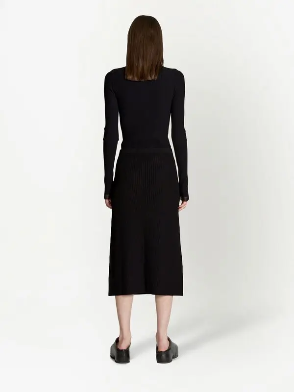 Proenza Schouler White Label Ribbed-knit Midi Skirt