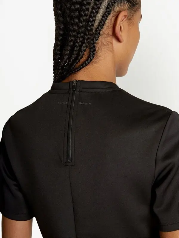 Proenza Schouler White Label Scuba Cropped Jersey T-shirt