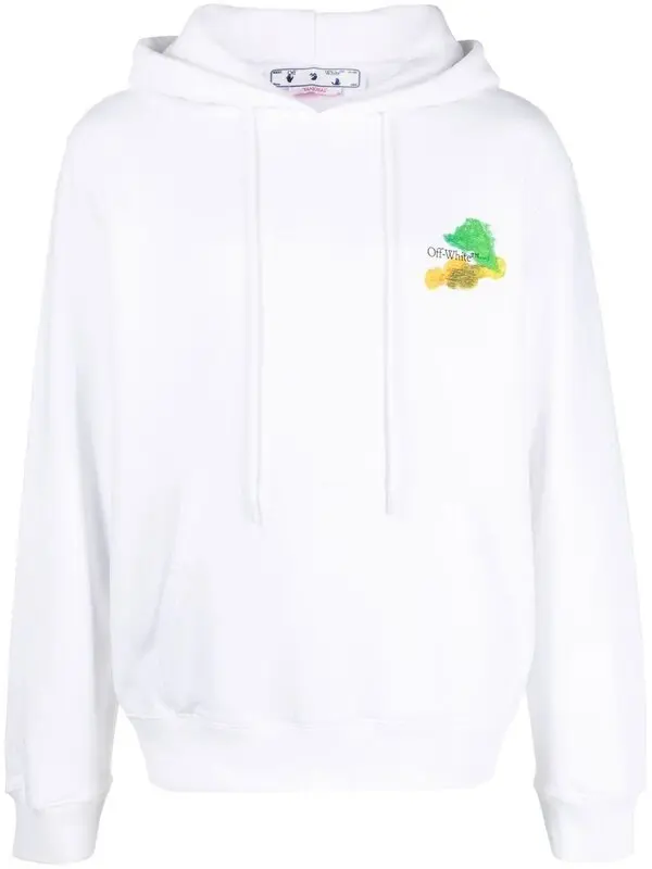Off-White Arrows Long-sleeve Hoodie - White