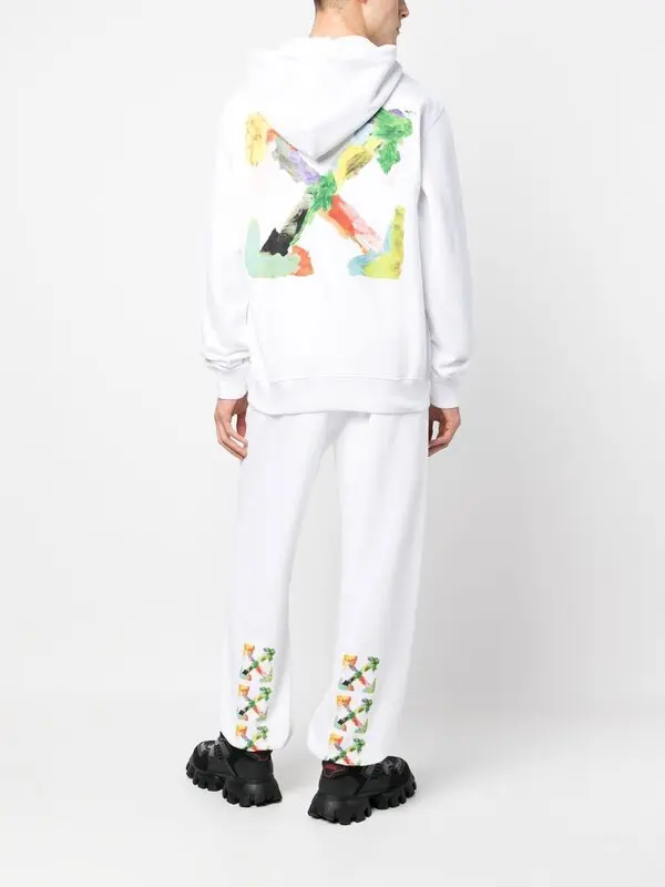 Off-White Arrows Long-sleeve Hoodie - White