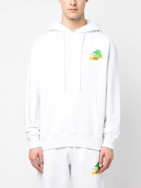 Off-White Arrows Long-sleeve Hoodie - White