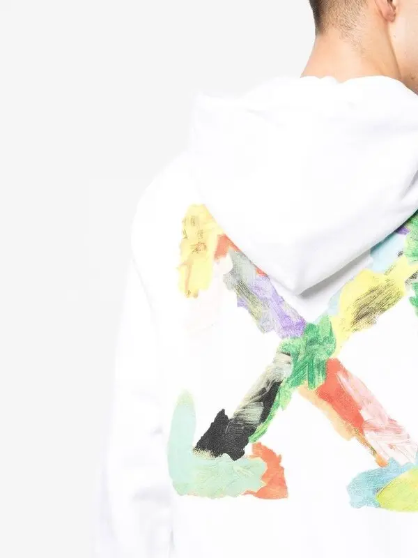 Off-White Arrows Long-sleeve Hoodie - White