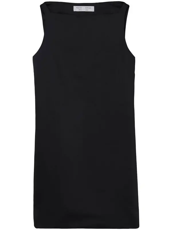 Proenza Schouler White Label Sleeveless Mini Dress - Black